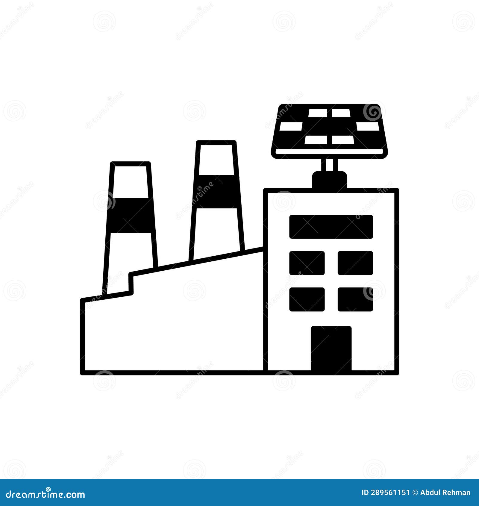 Solar Building Vector Icon Which Can Easily Modify or Edit. Stock ...