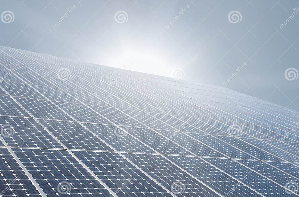 Solar cell stock photo. Image of ecology, field, array - 27660462