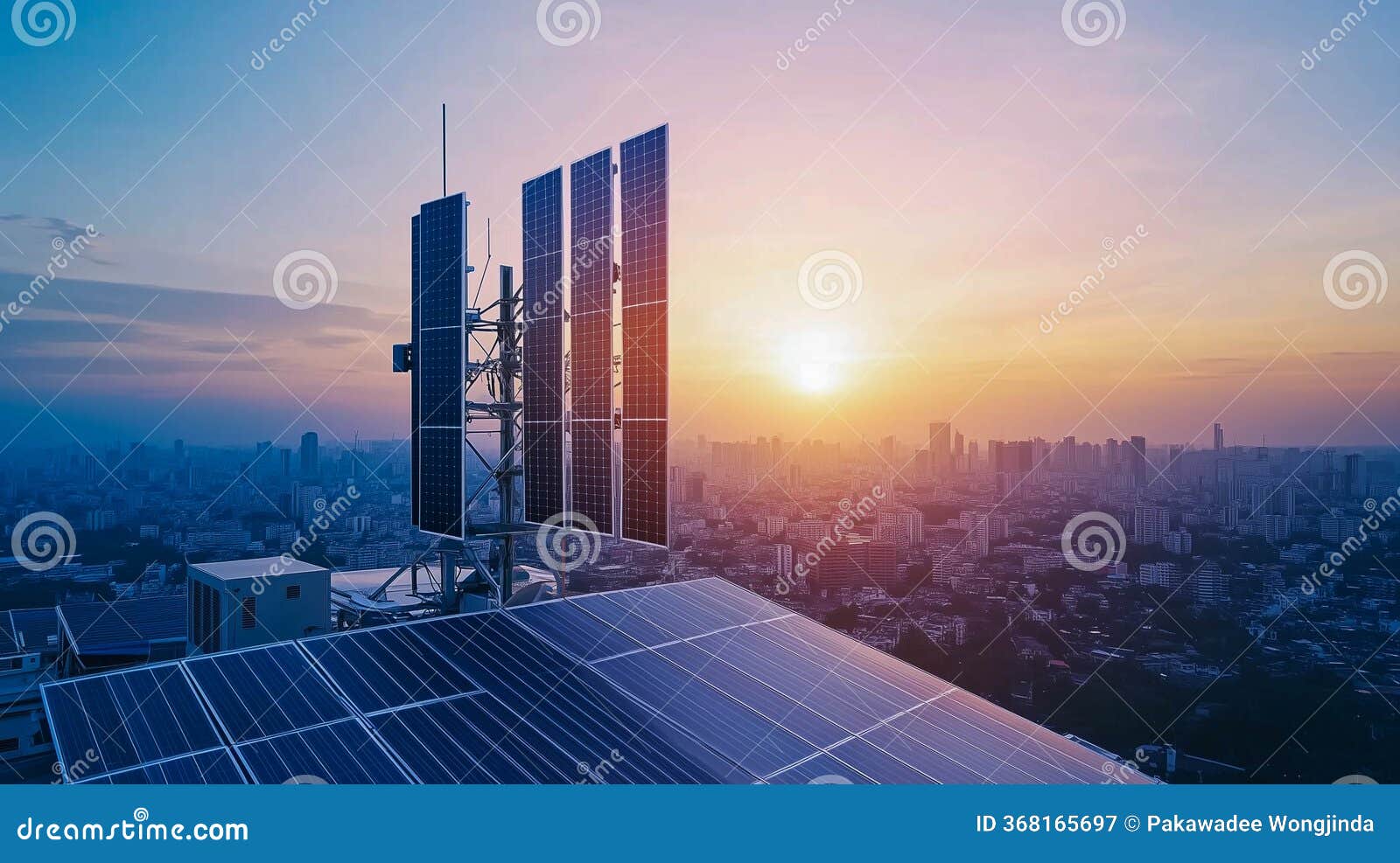 Cell Antenna Tower, Telecom Communication Cell Vector Illustration ...