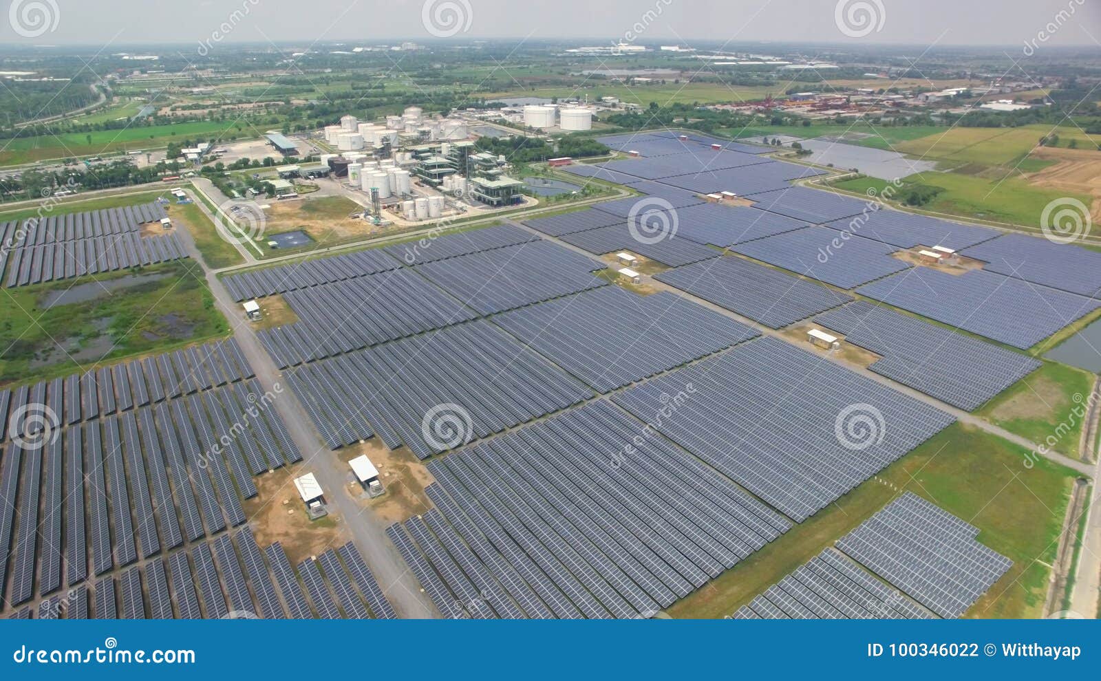 Solar cell farm stock photo. Image of ecology, nature - 100346022
