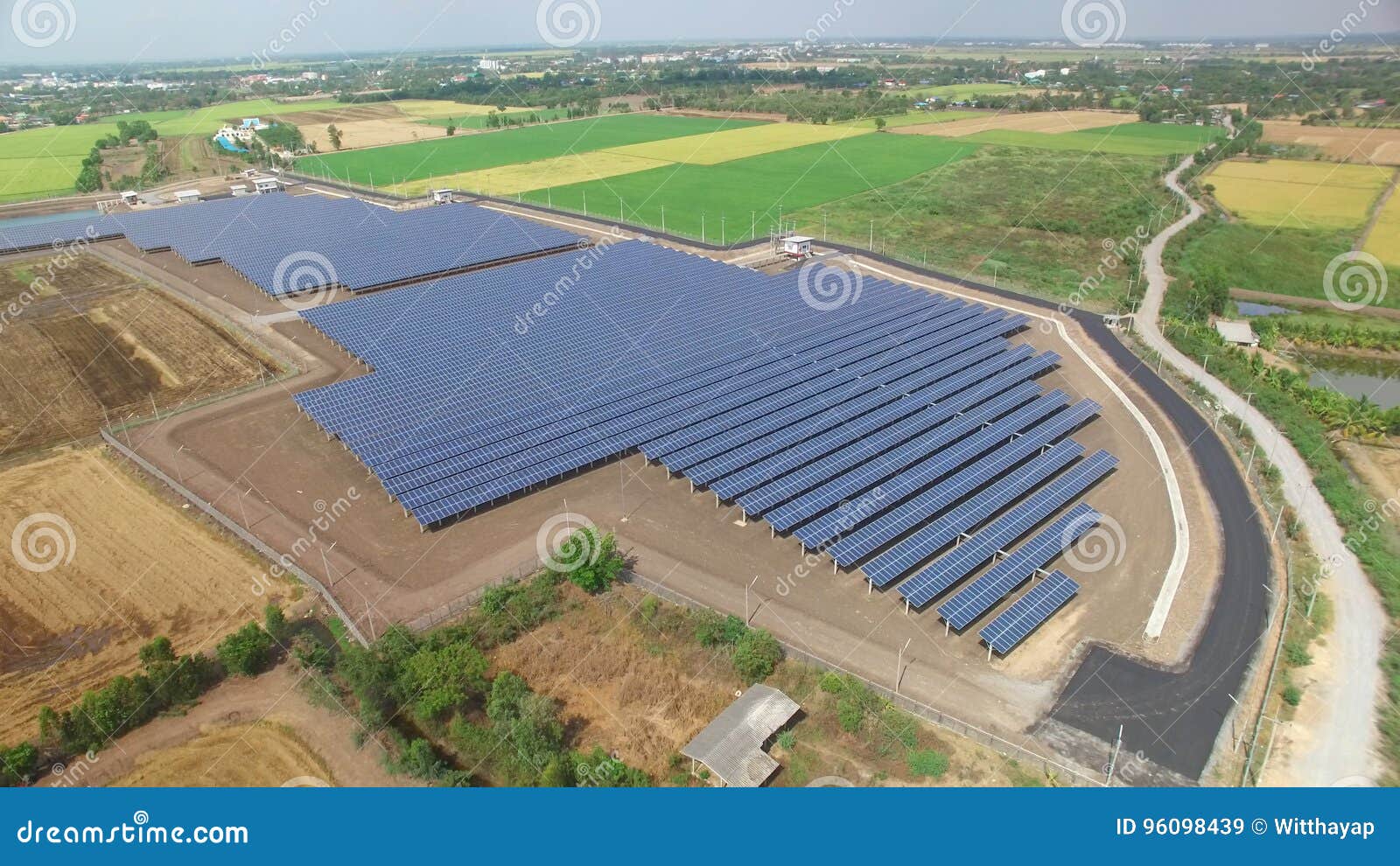 Solar cell farm stock image. Image of nature, aerial - 96098439