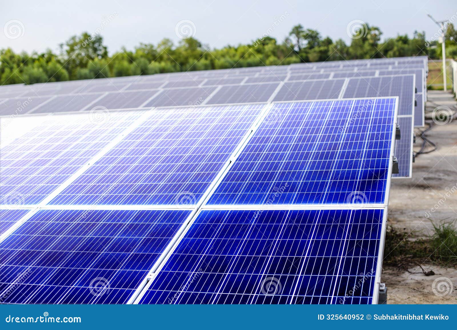 Solar Cell Farm and Cooling System To Inspect and Maintain Solar Panels ...