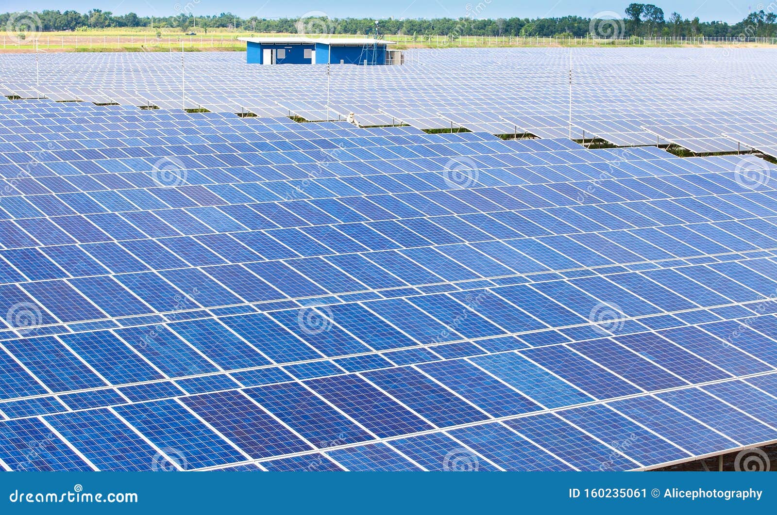 Solar Cell Farm for Green Energy Stock Image - Image of global ...