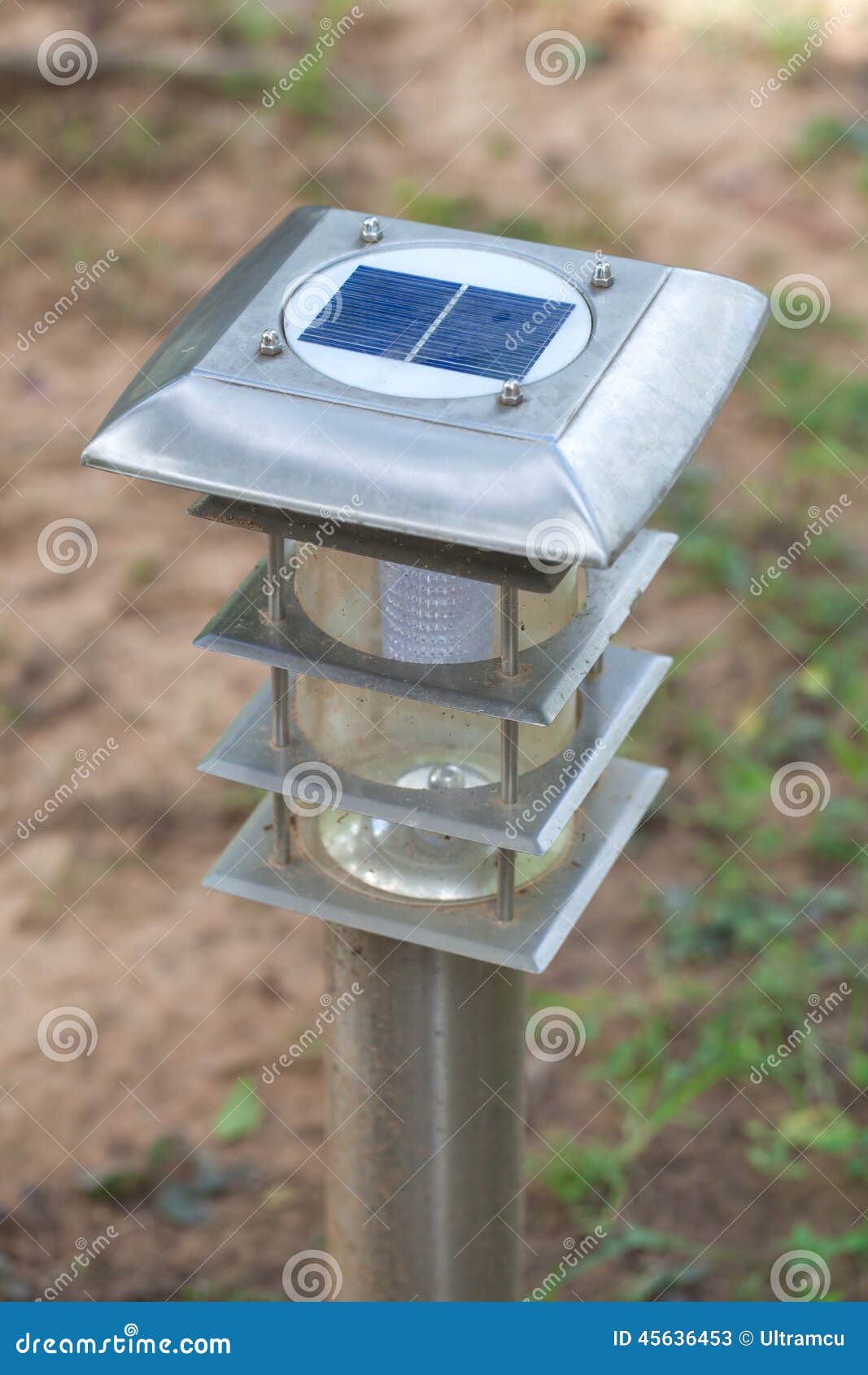 Solar cell garden light stock image. Image of photovoltaic - 45636453