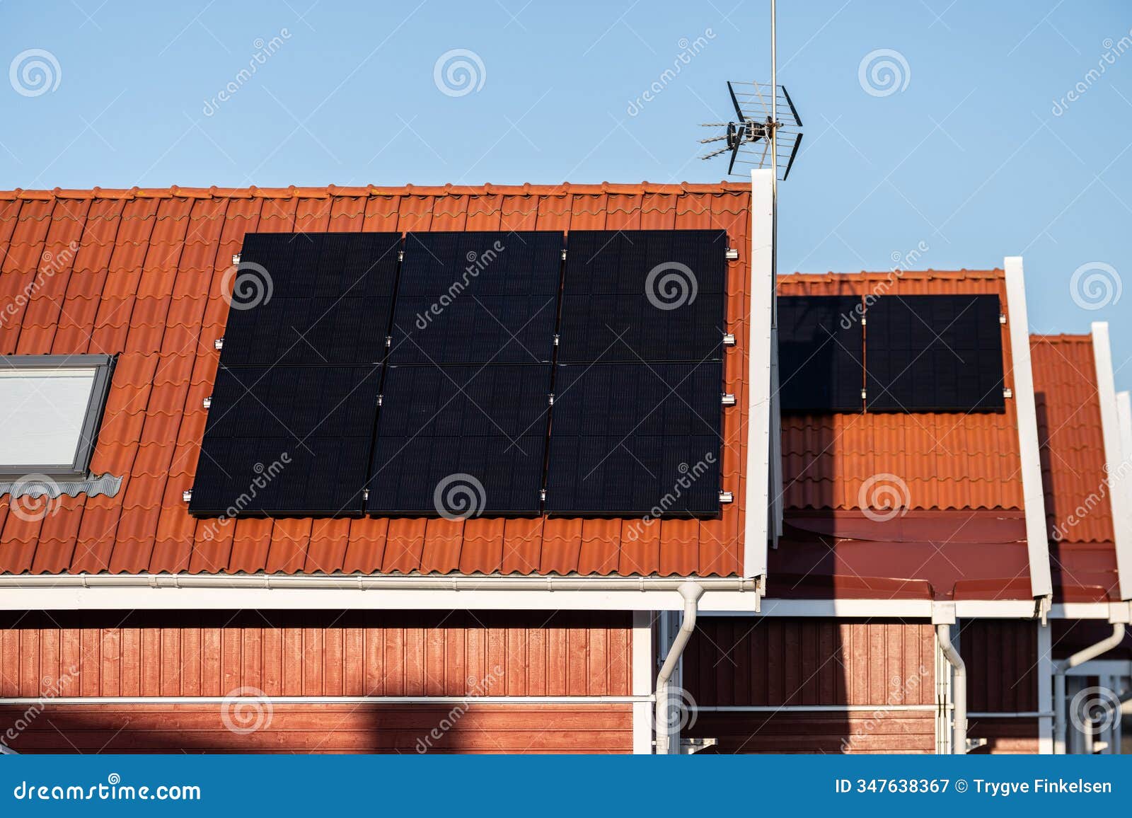 Solar Cell Modules on Roof Tops.. Stock Image - Image of industry, cell ...