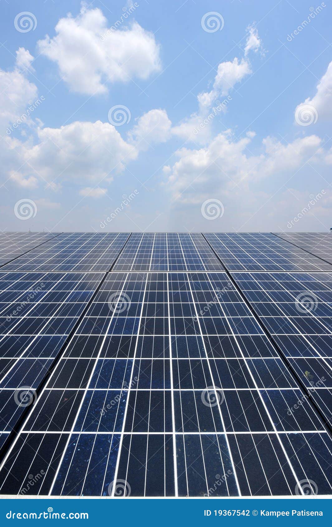 Solar Cell Over the Blue Sky Stock Photo - Image of power, electricity ...