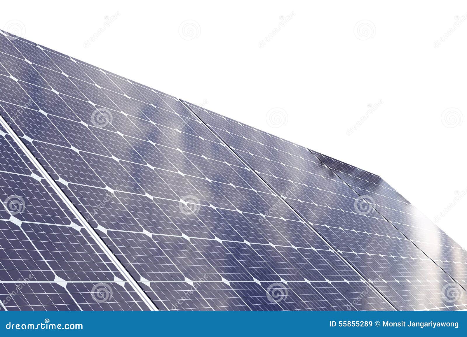 Solar Cell Panel with Clipping Path Stock Illustration - Illustration ...