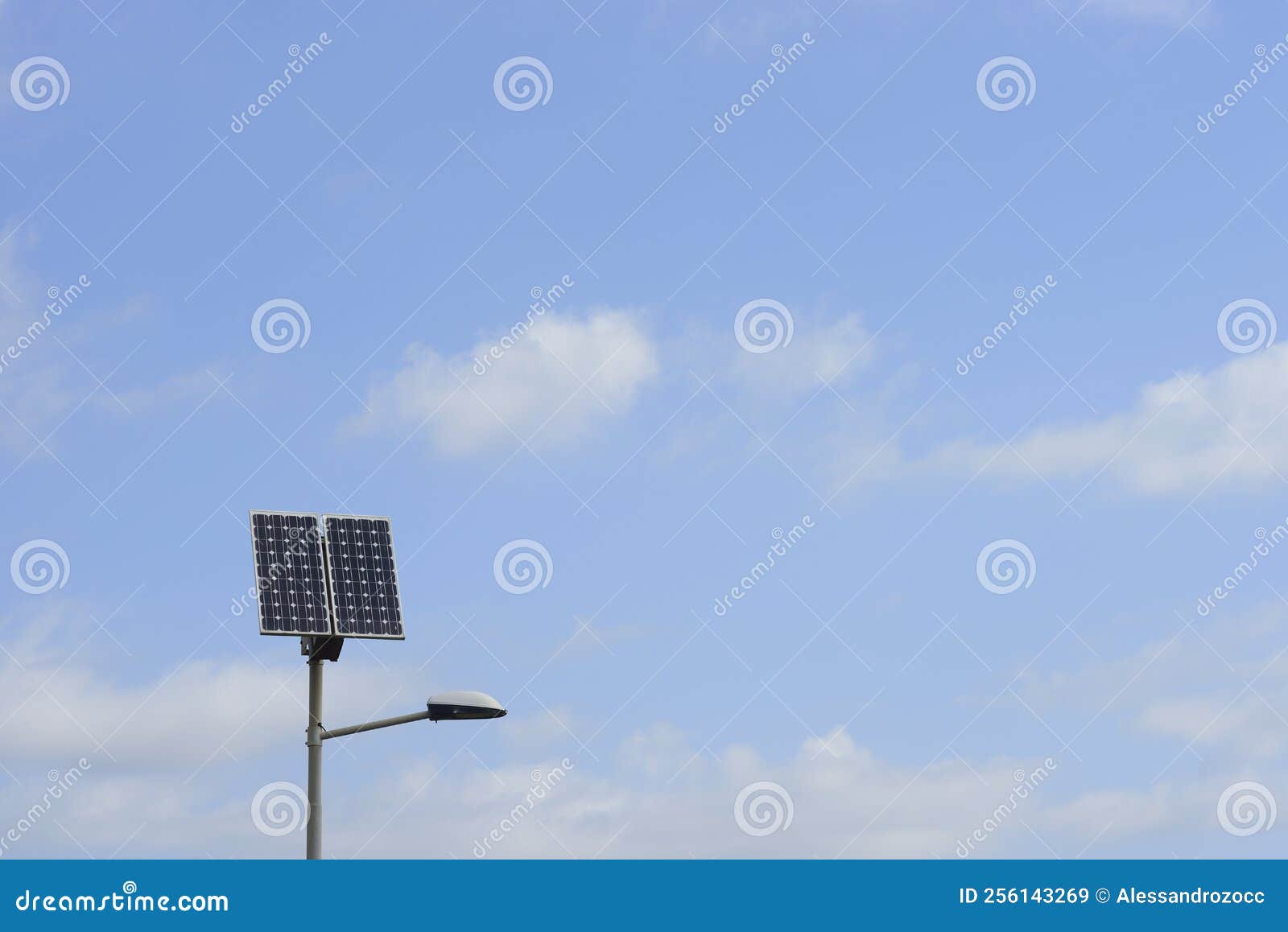 Solar Cell Panel Module for Street Lighting Stock Image - Image of ...