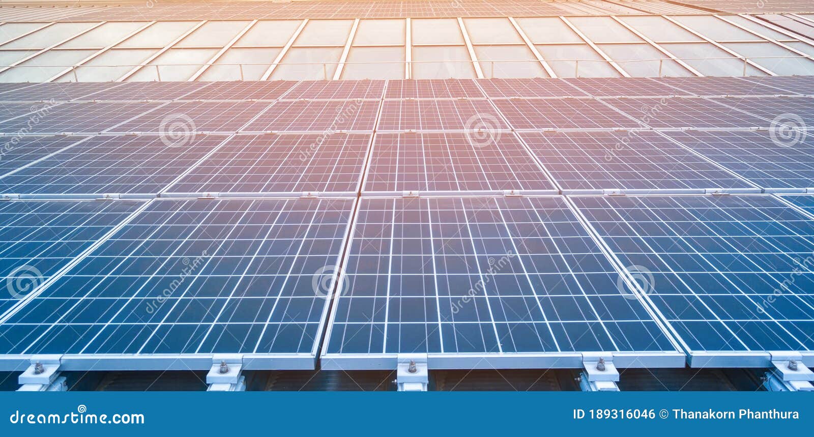 Solar Cell Panels on Rooftop , Save Energy Concept Stock Photo - Image ...