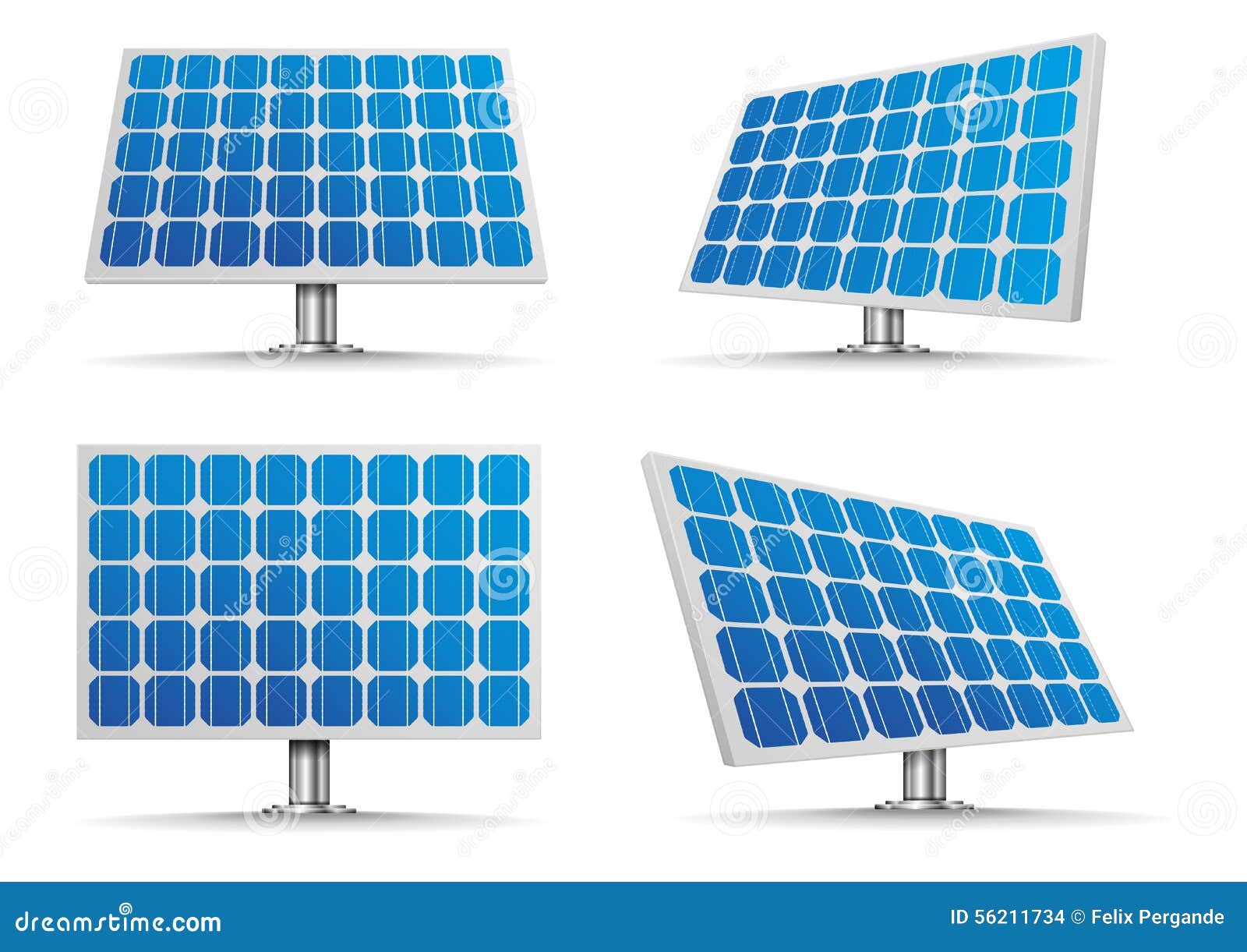 Solar Cell Panels stock illustration. Illustration of innovative - 56211734