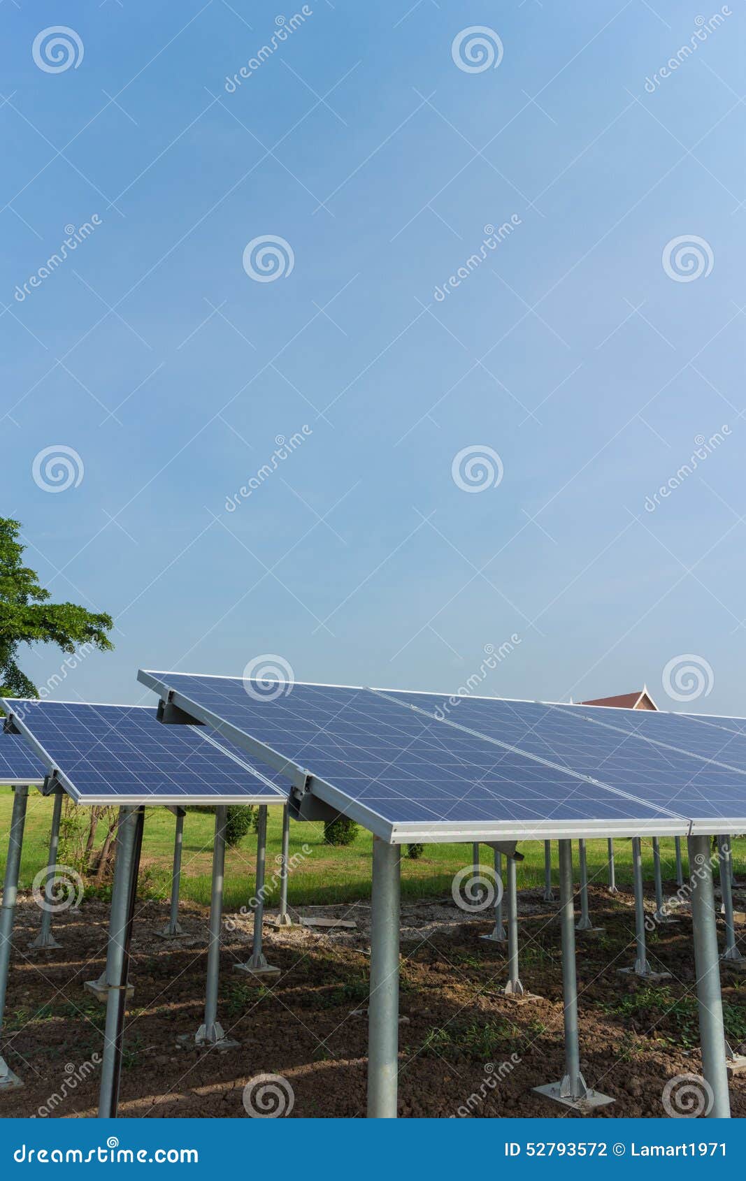 Solar Cell Panels in the Sunlight Stock Photo - Image of photovoltaic ...