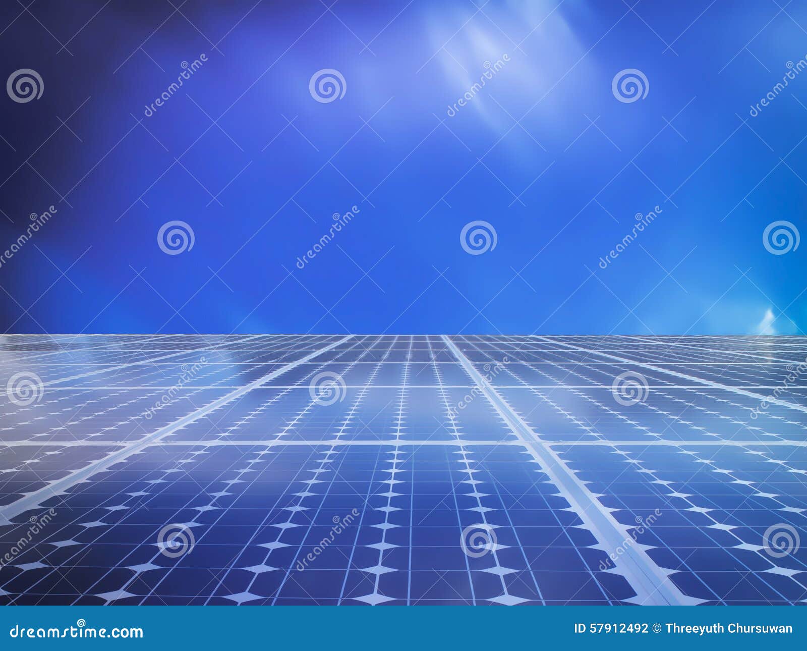 Solar Cell Power Energy Grid in Sky Background Stock Photo - Image of ...
