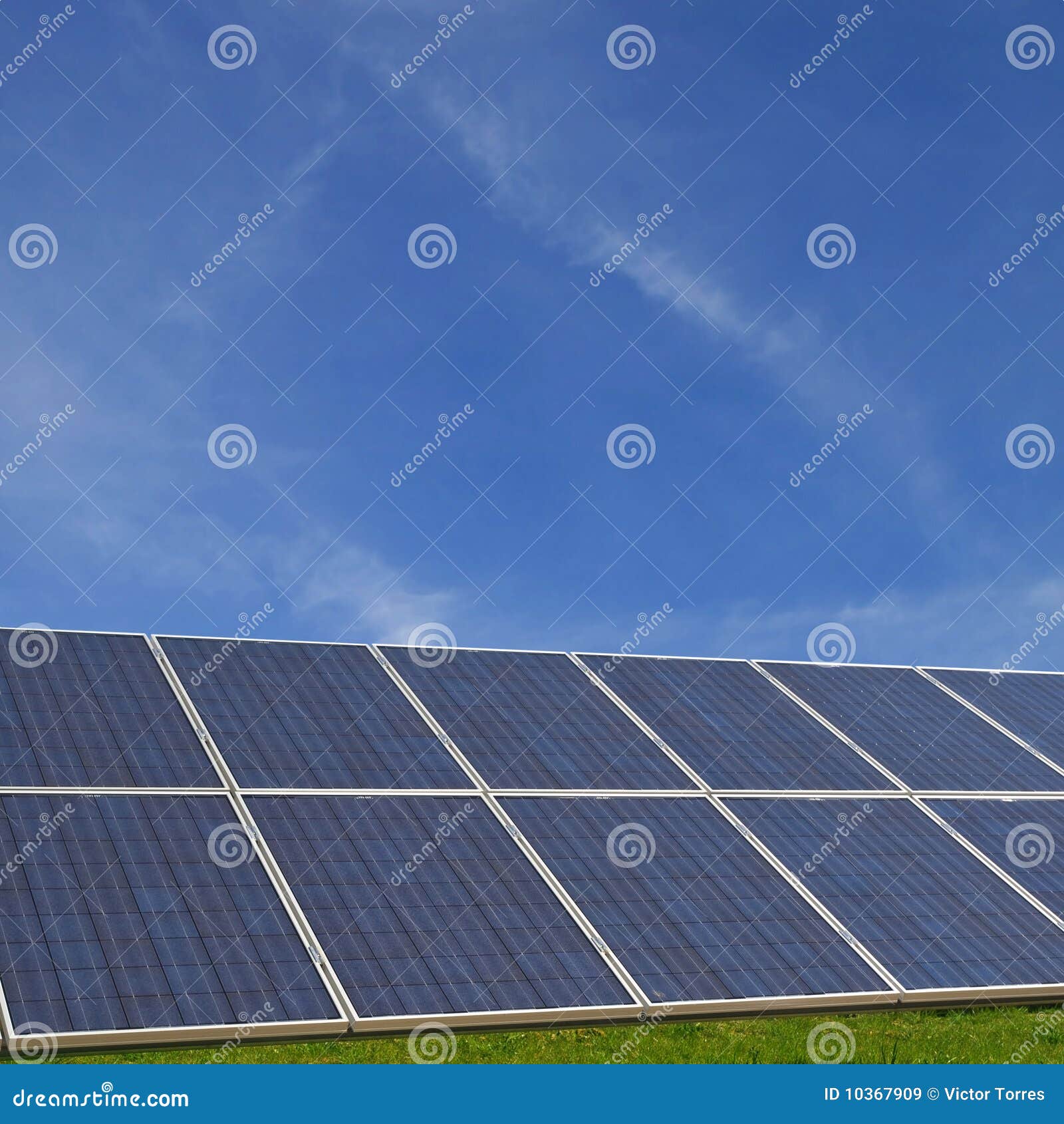 Solar Cells stock image. Image of power, meadow, blue - 10367909