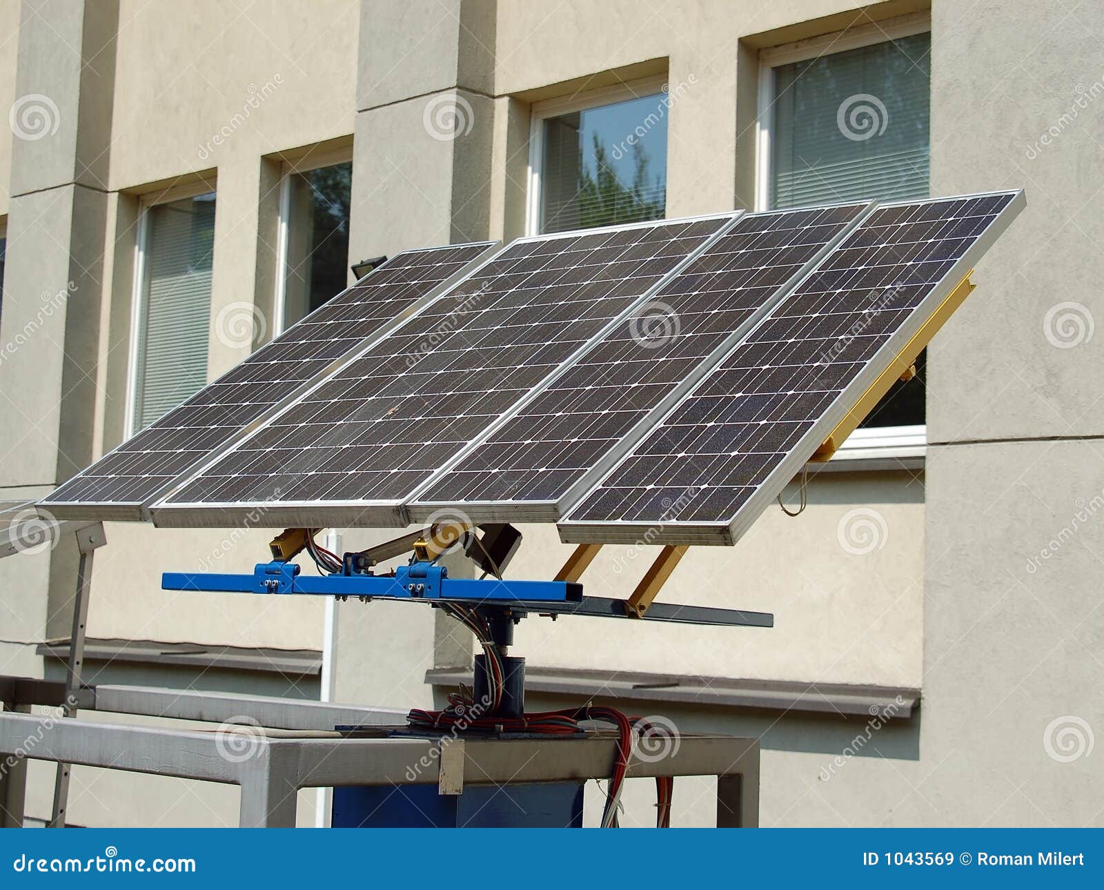 Solar cells stock image. Image of panel, charge, electricity - 1043569
