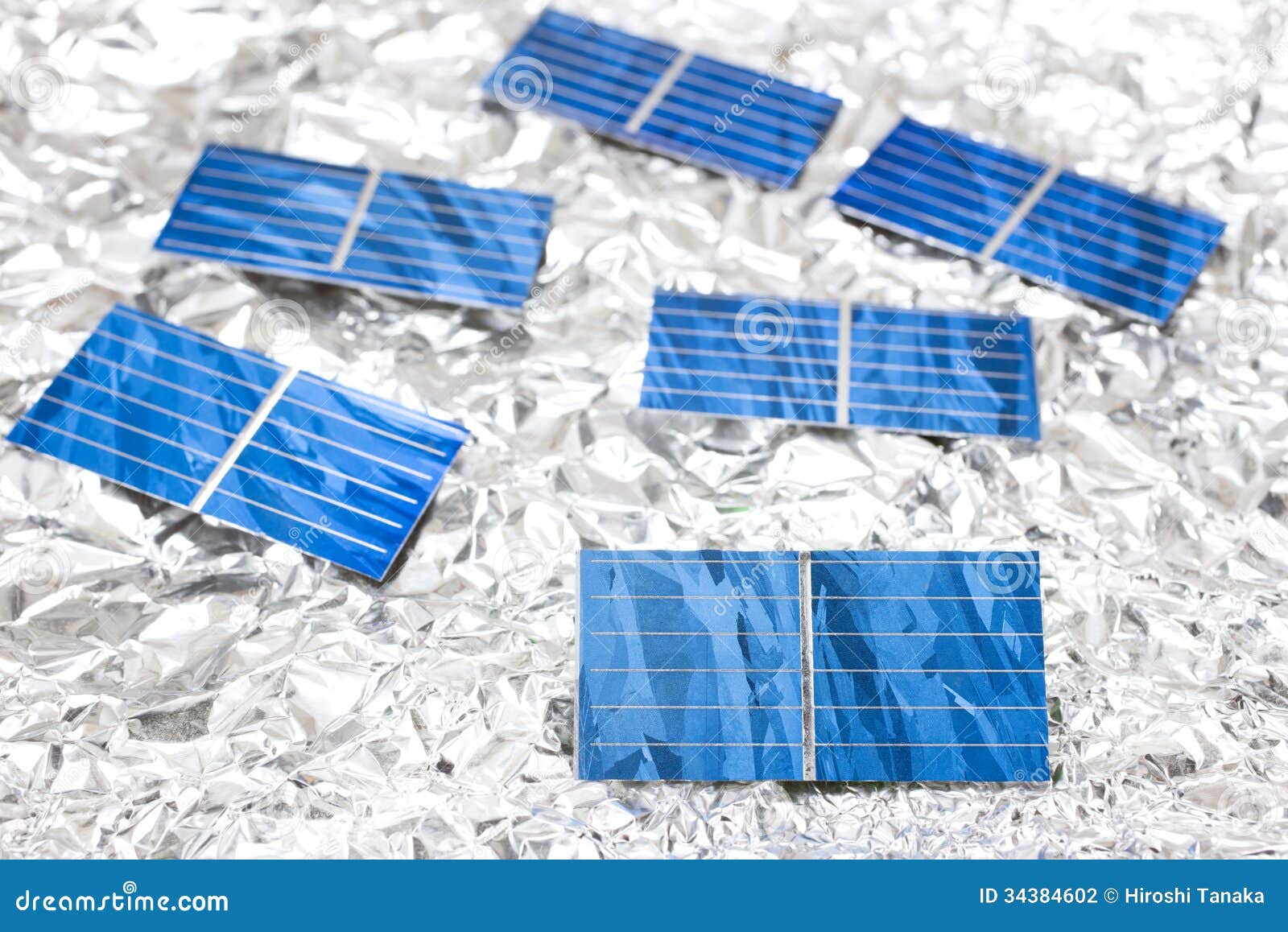 Solar Cells on Aluminum Foil Stock Photo - Image of business, cell ...