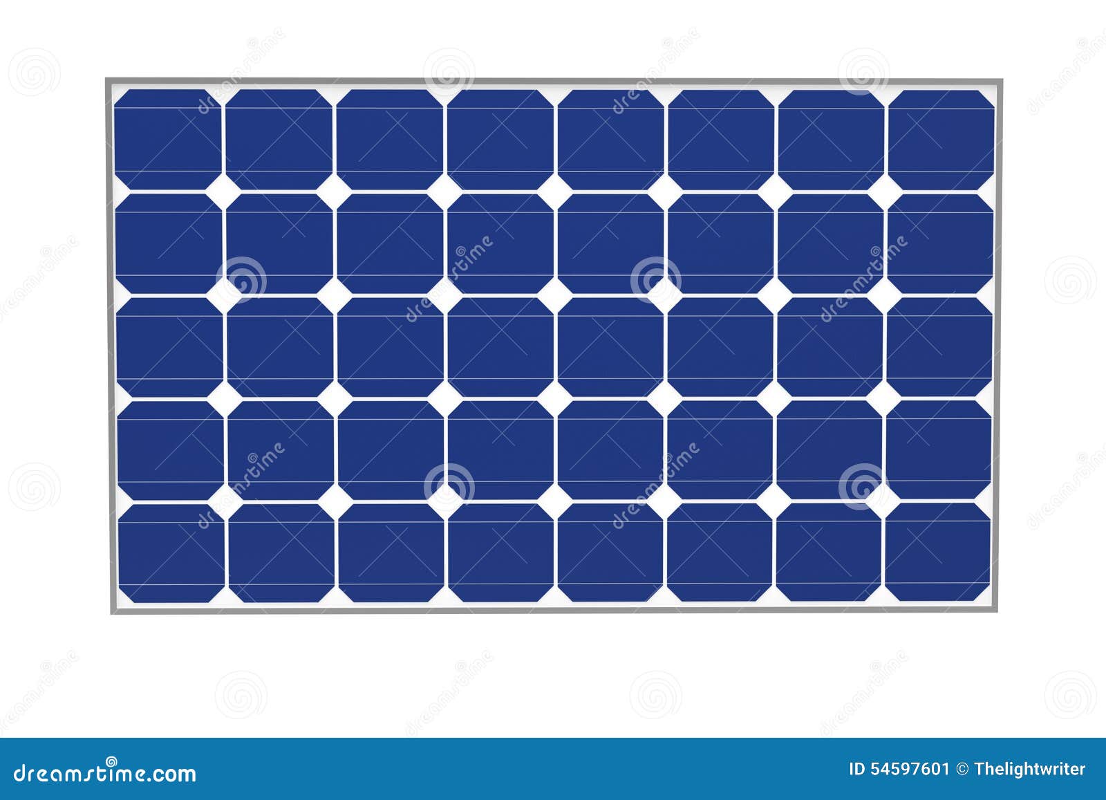 Solar Cells Isolated on a White Background Stock Illustration ...