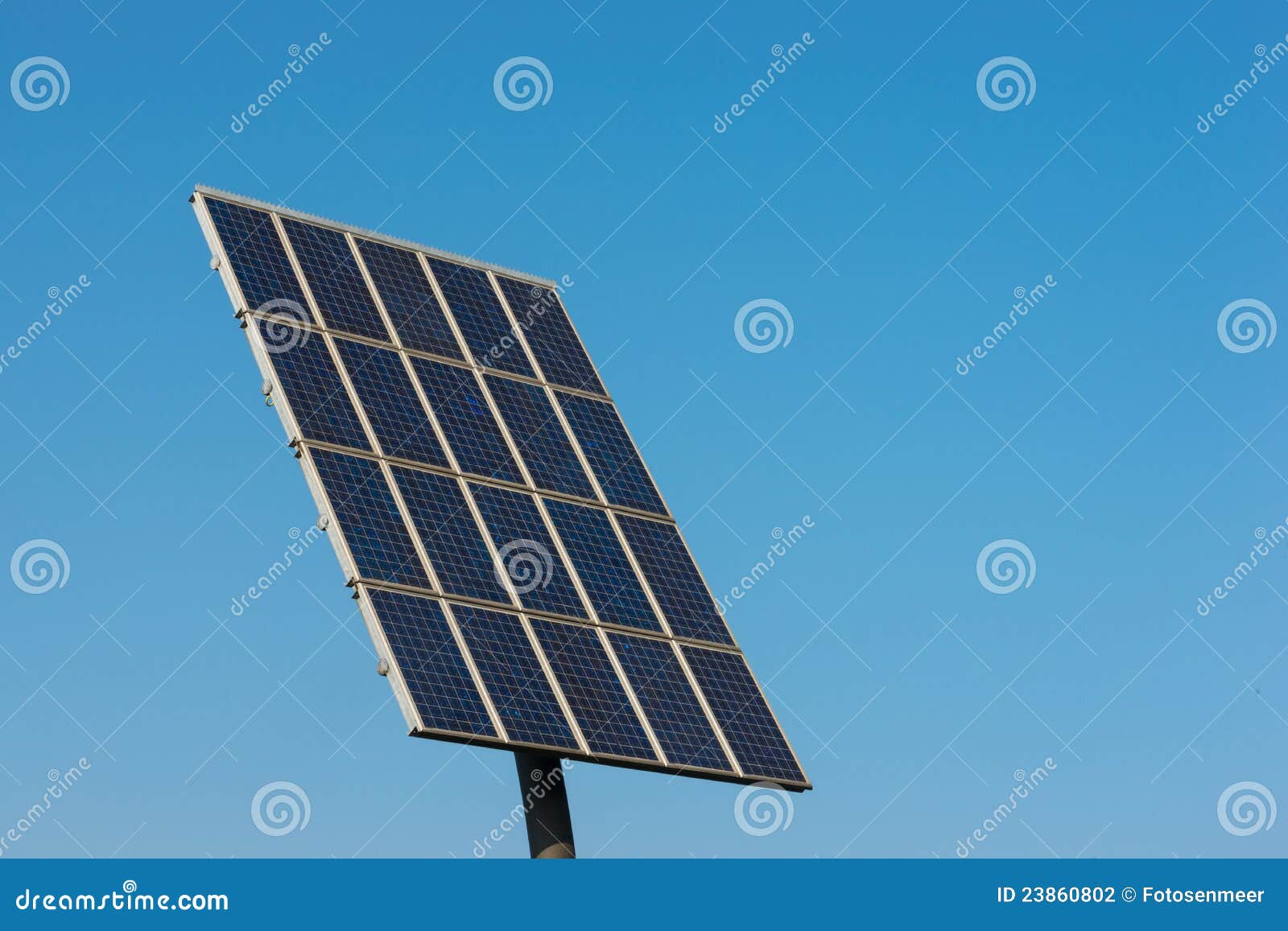Solar cells in operation stock photo. Image of electrical - 23860802