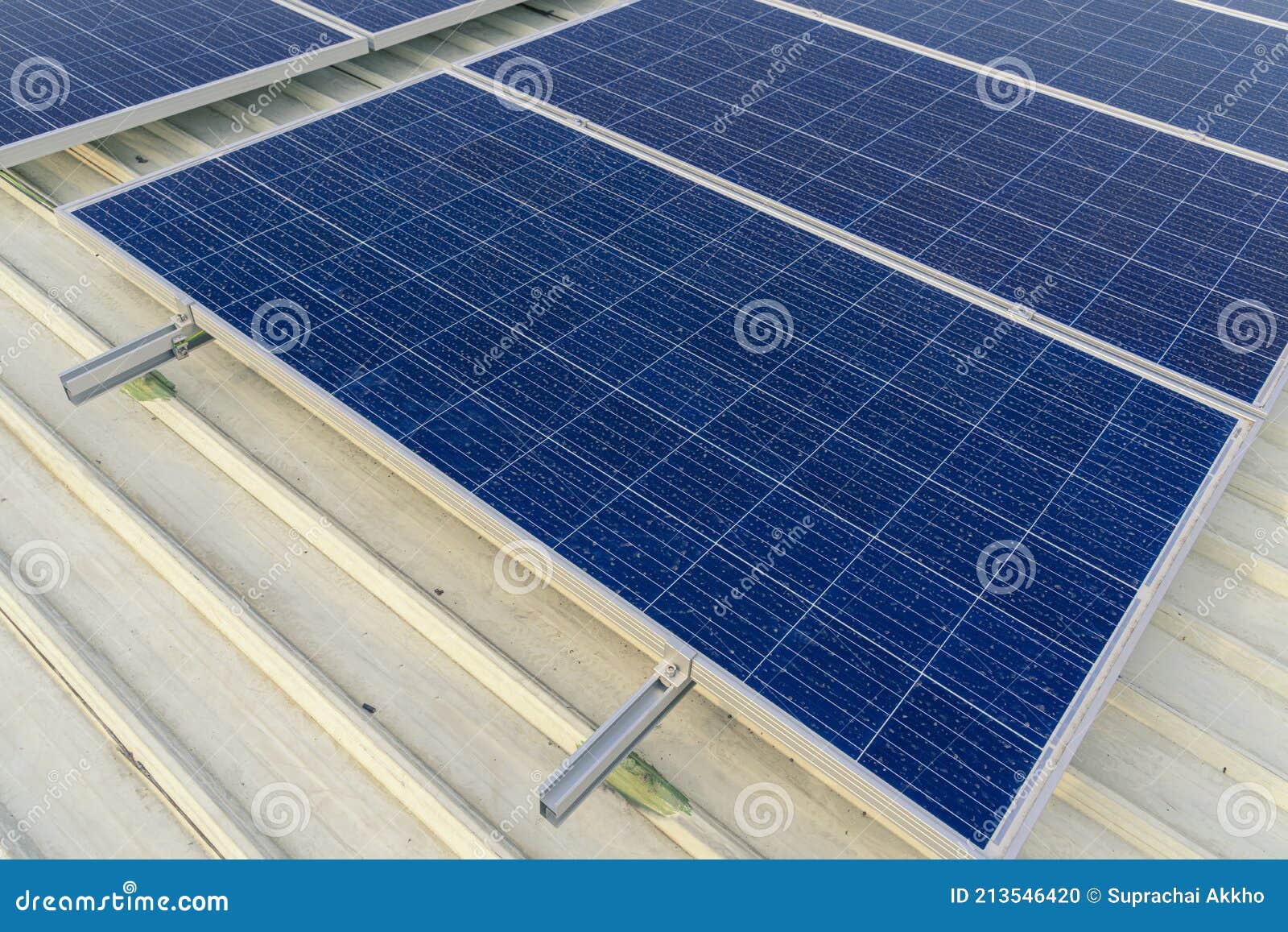 Solar Cells Panel Installed on the Roof Stock Photo - Image of ecology ...