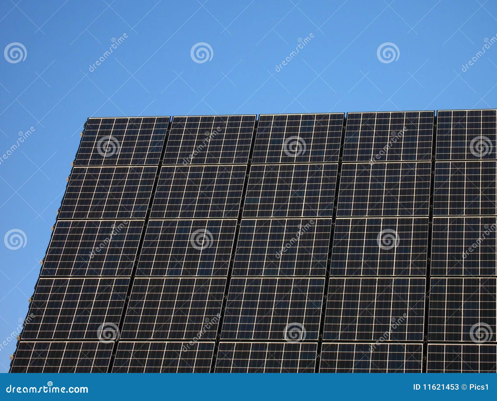 Solar cells on a roof stock image. Image of alternative - 11621453