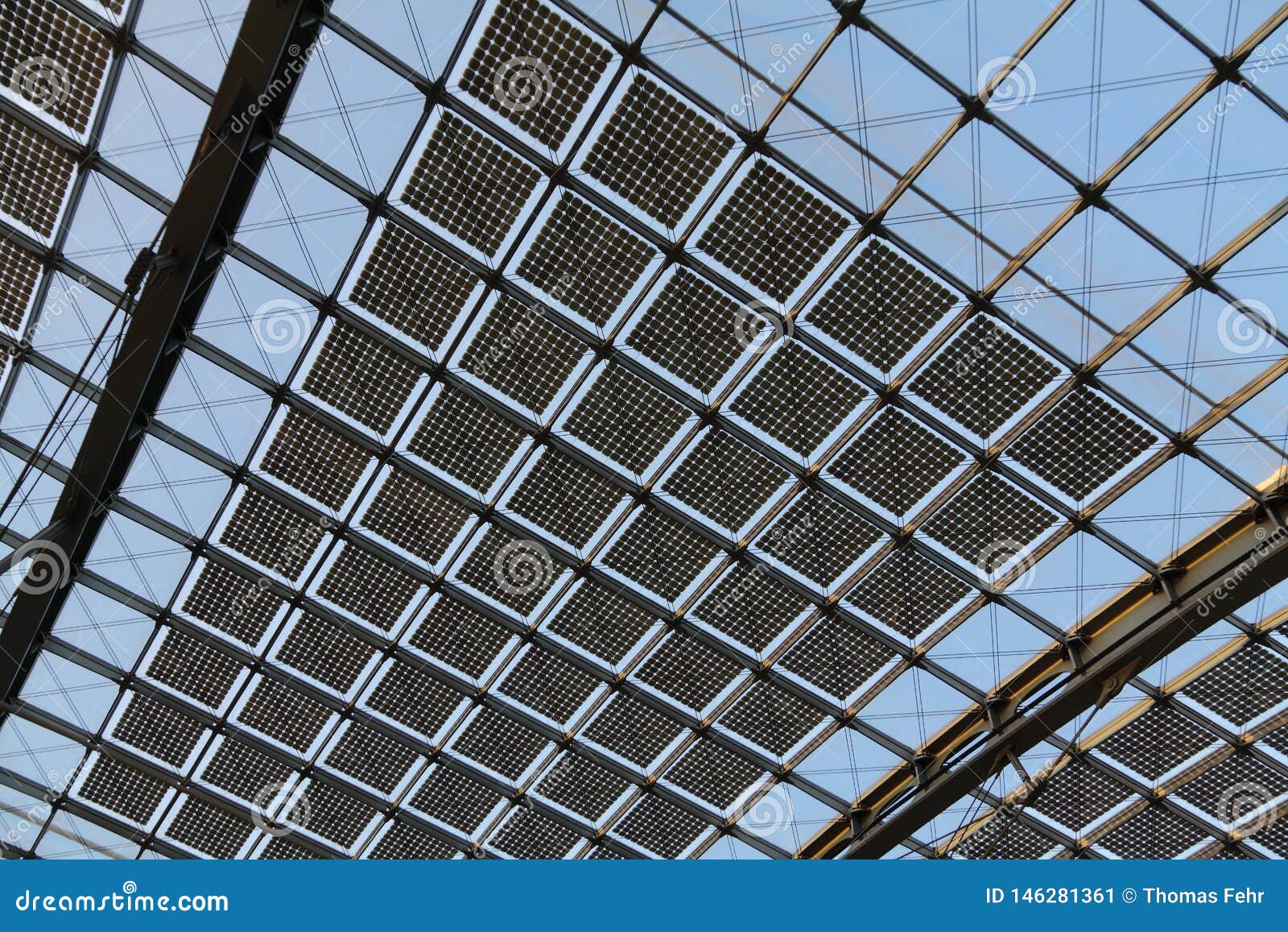 Solar cells on roof stock image. Image of ecology, alternative - 146281361