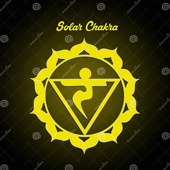 Solar Chakra stock illustration. Illustration of therapy - 83862123