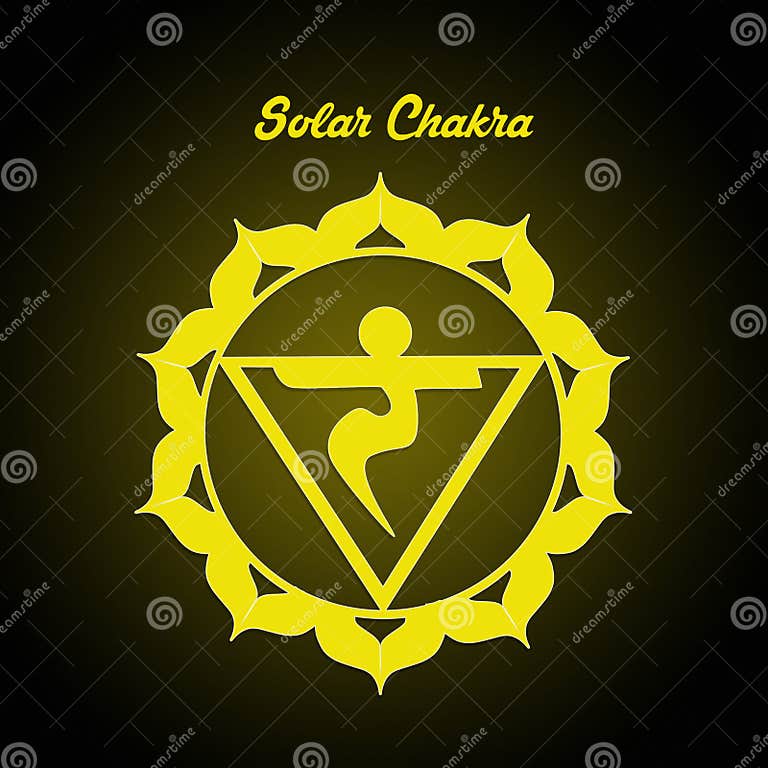 Solar Chakra stock illustration. Illustration of therapy - 83862123