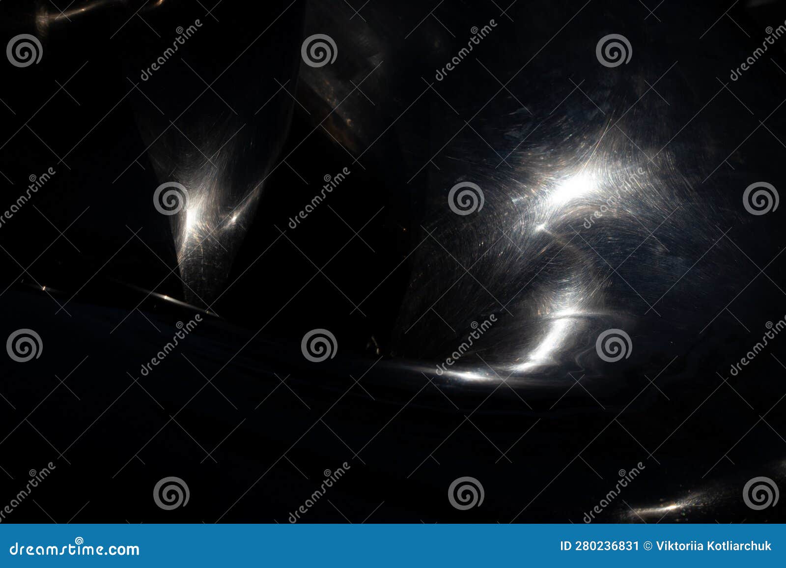Solar Chaotic Glare on a Black Background in Mirror Reflection, Rays of ...