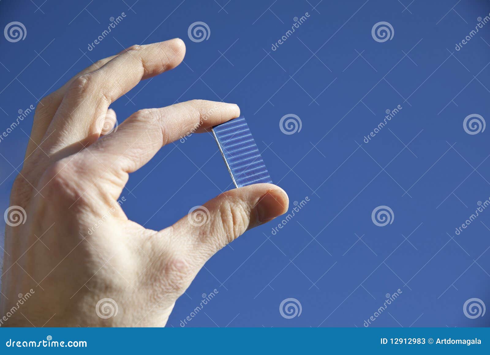Solar chip in the sun stock image. Image of electricity - 12912983