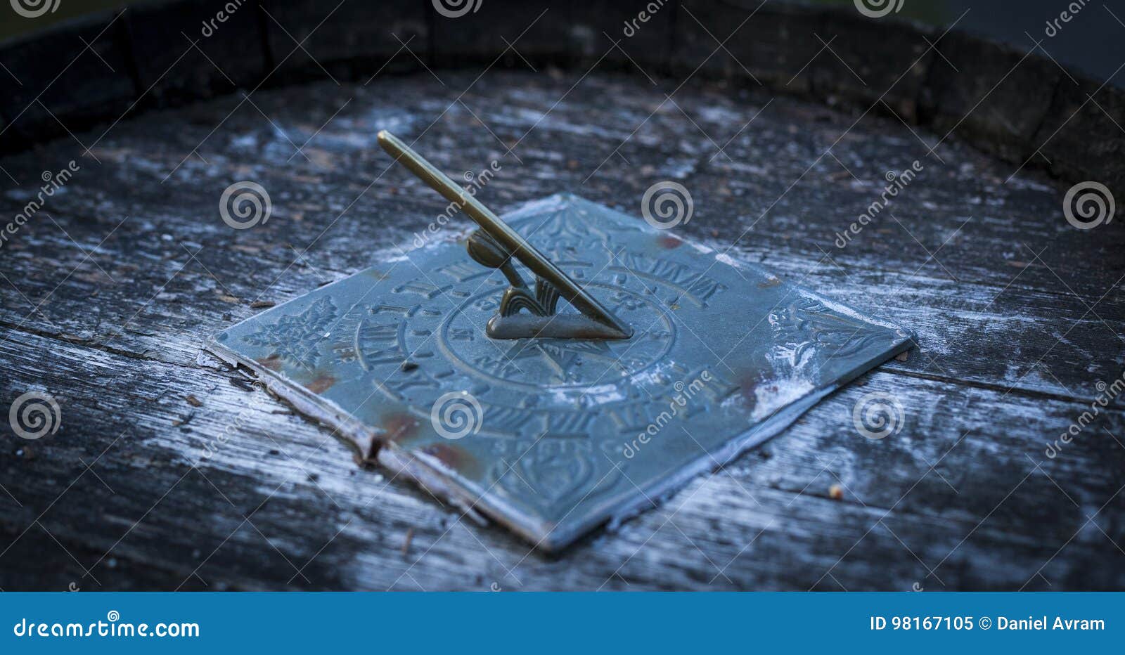 Solar Clock Showing Time Four O'clock Royalty-Free Stock Image ...