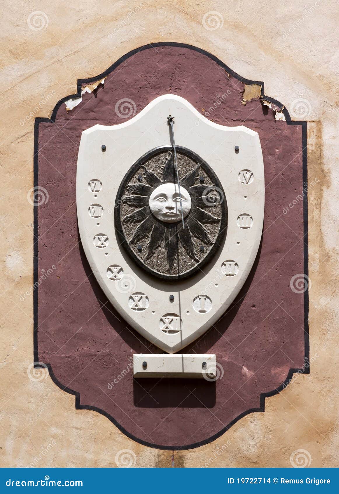 Solar clock - RAW format stock photo. Image of measuring - 19722714