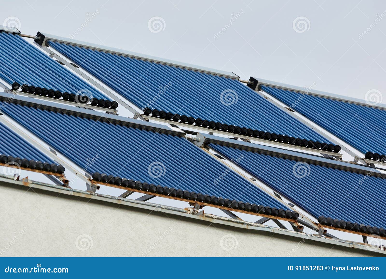 Solar Collector. Green Technology. Vacuum Solar Collectors Solar Stock ...