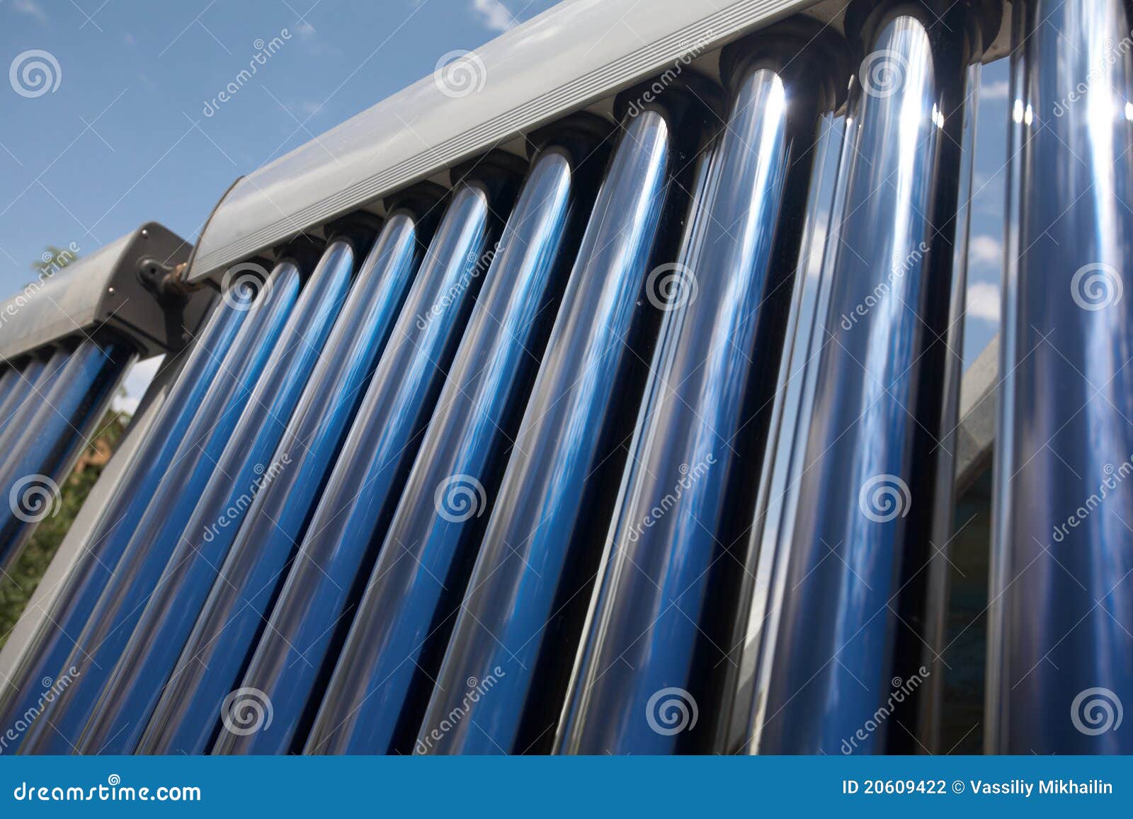 Solar collector three stock photo. Image of supply, power - 20609422