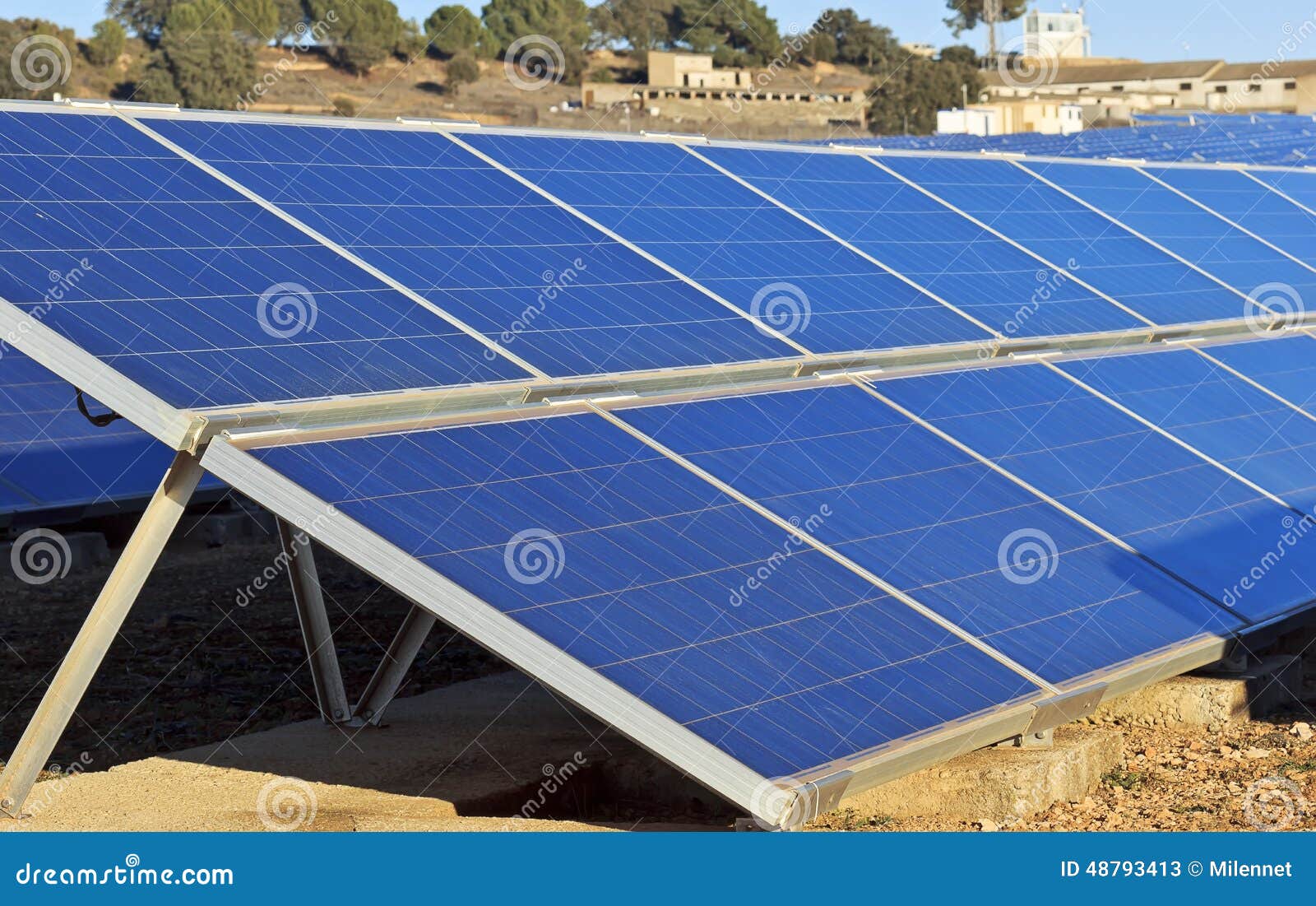 Solar collectors stock image. Image of blue, panel, business - 48793413
