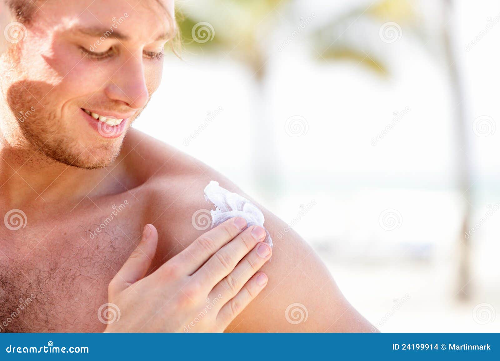 Solar cream / sunscreen stock photo. Image of adult, putting - 24199914