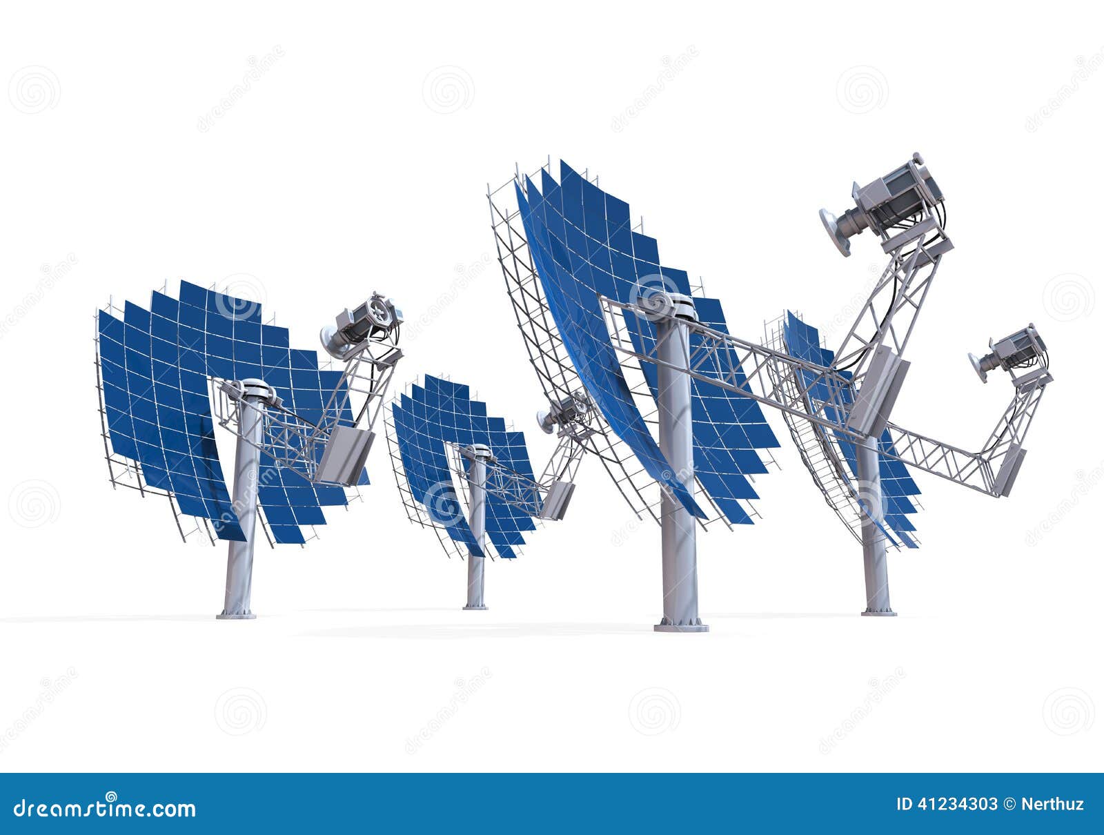 Solar Dish Engine stock illustration. Illustration of dish - 41234303