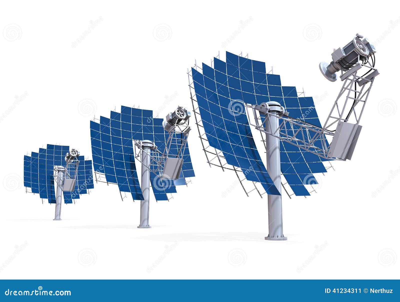 Solar Dish Engine stock illustration. Illustration of electrical - 41234311