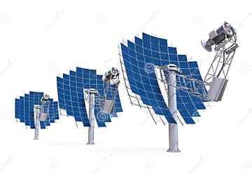 Solar Dish Engine stock illustration. Illustration of electrical - 41234311