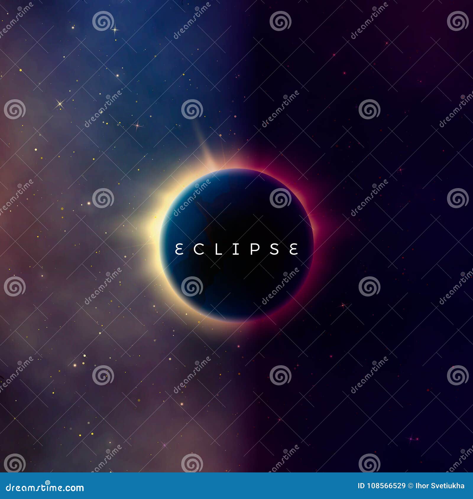 Eclipse Universe Starscape Background Stock Photography | CartoonDealer ...