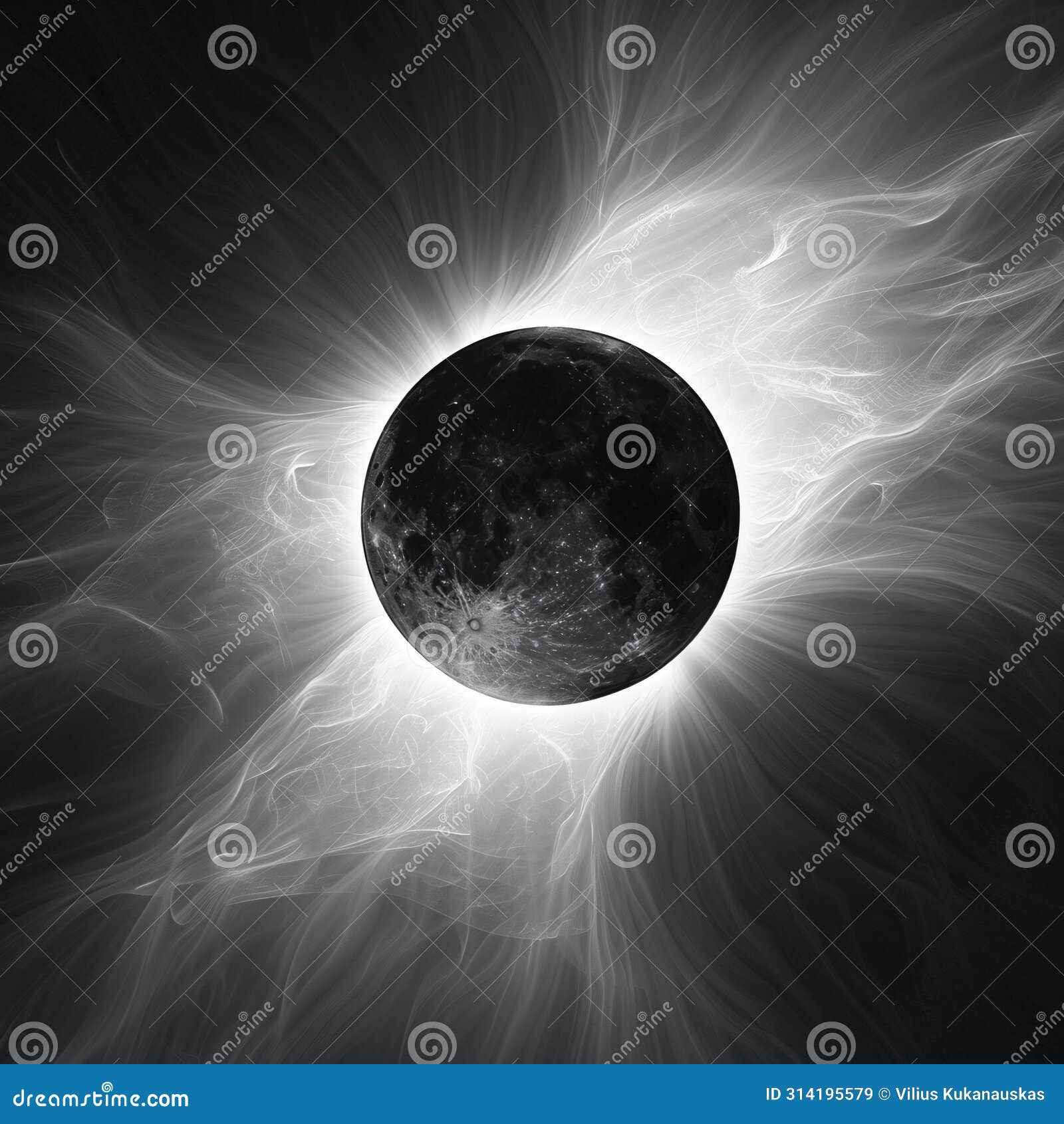 Solar Eclipse Brilliance: Celestial Shadows and Light Stock ...