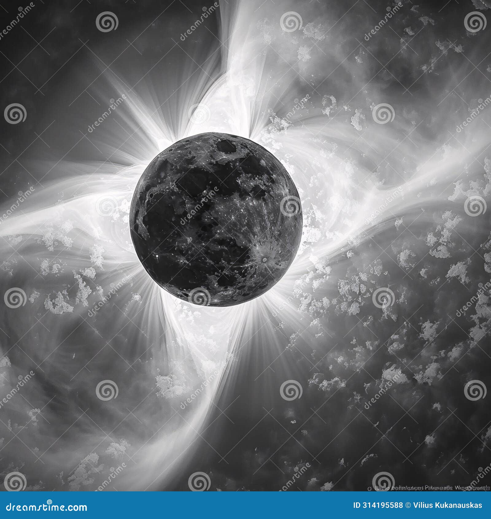 Solar Eclipse Brilliance: Celestial Shadows and Light Stock ...