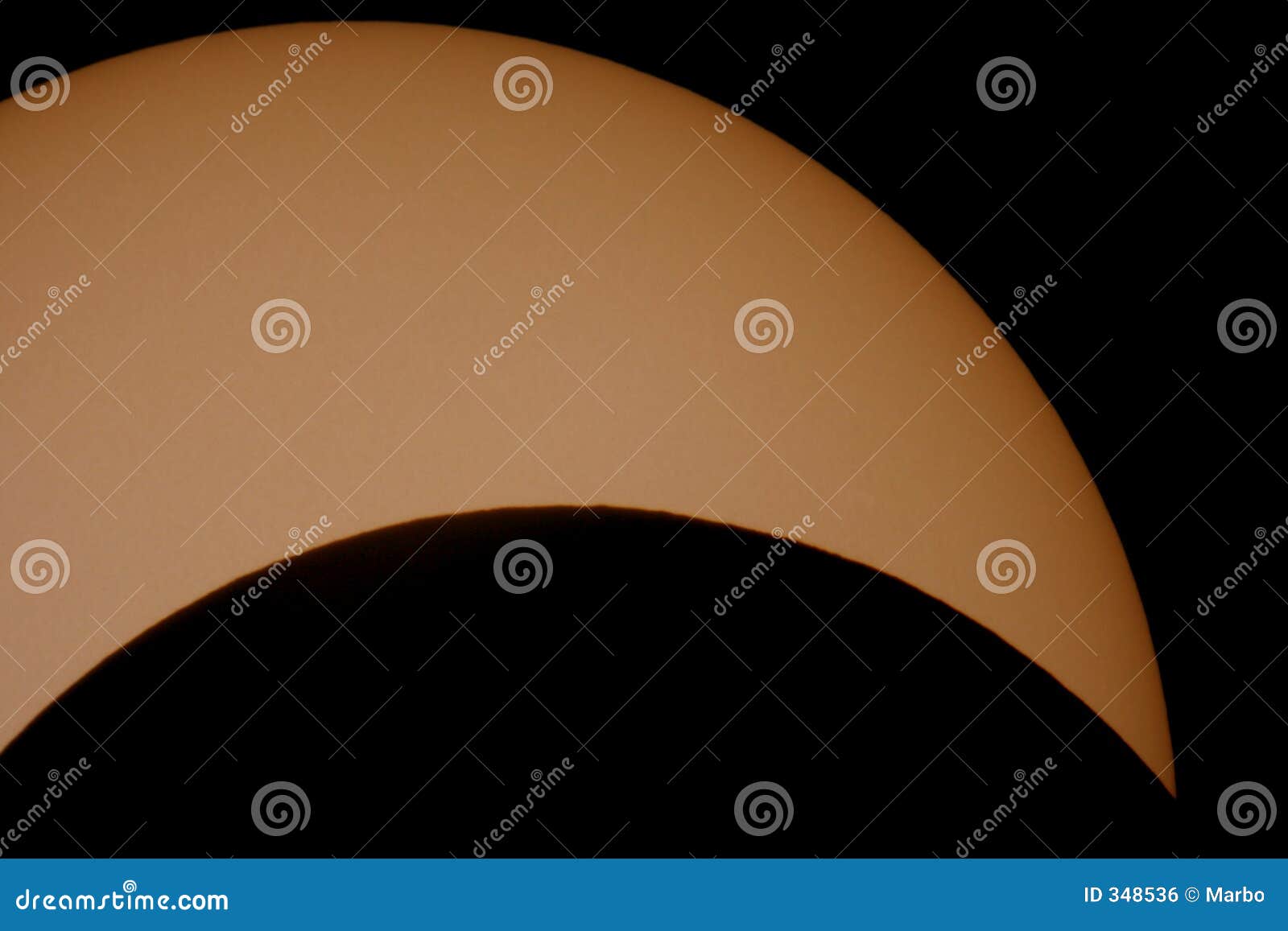 Solar eclipse close up. stock photo. Image of celestial - 348536