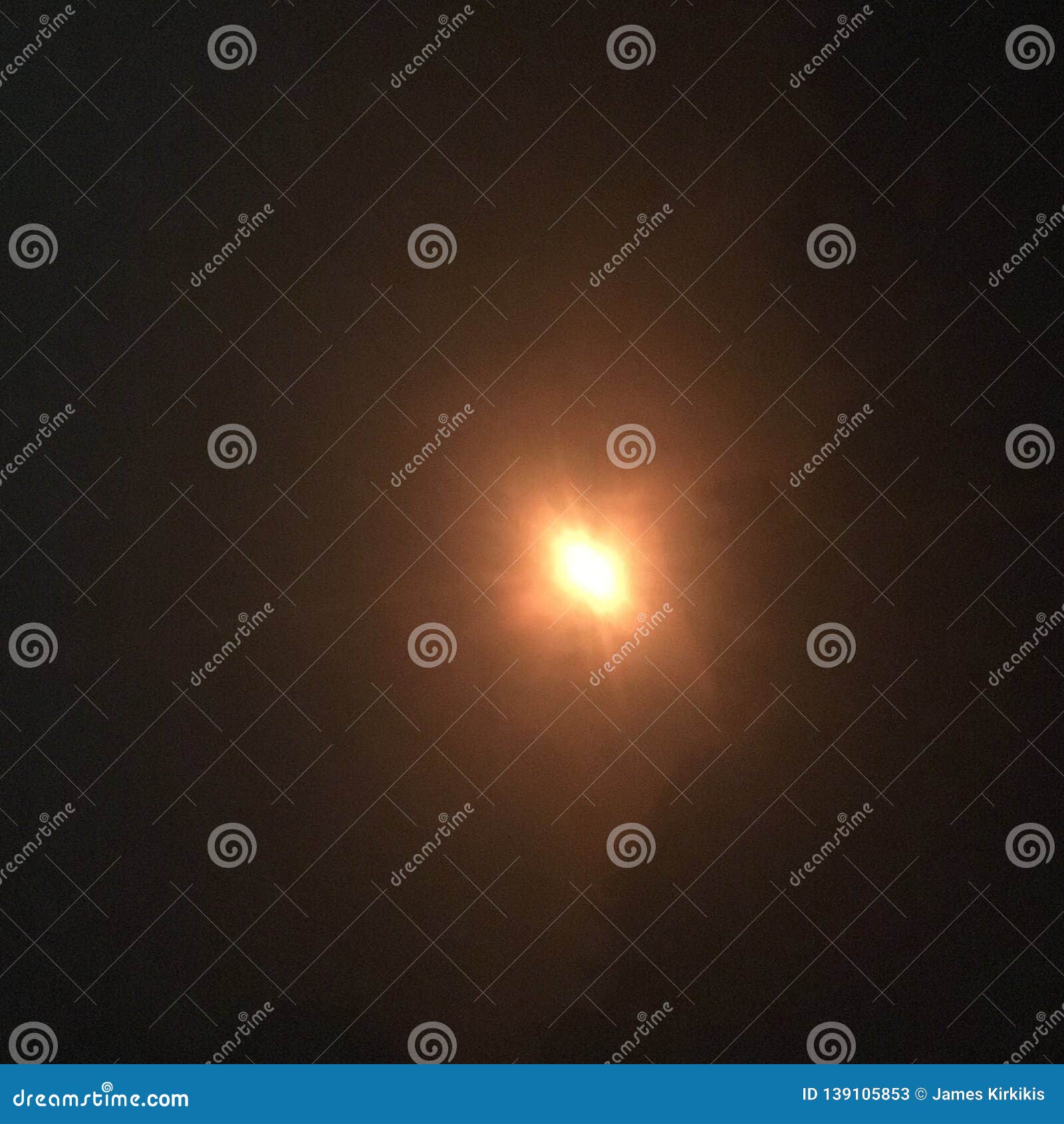 Solar Eclipse through the Clouds Stock Image - Image of attraction ...