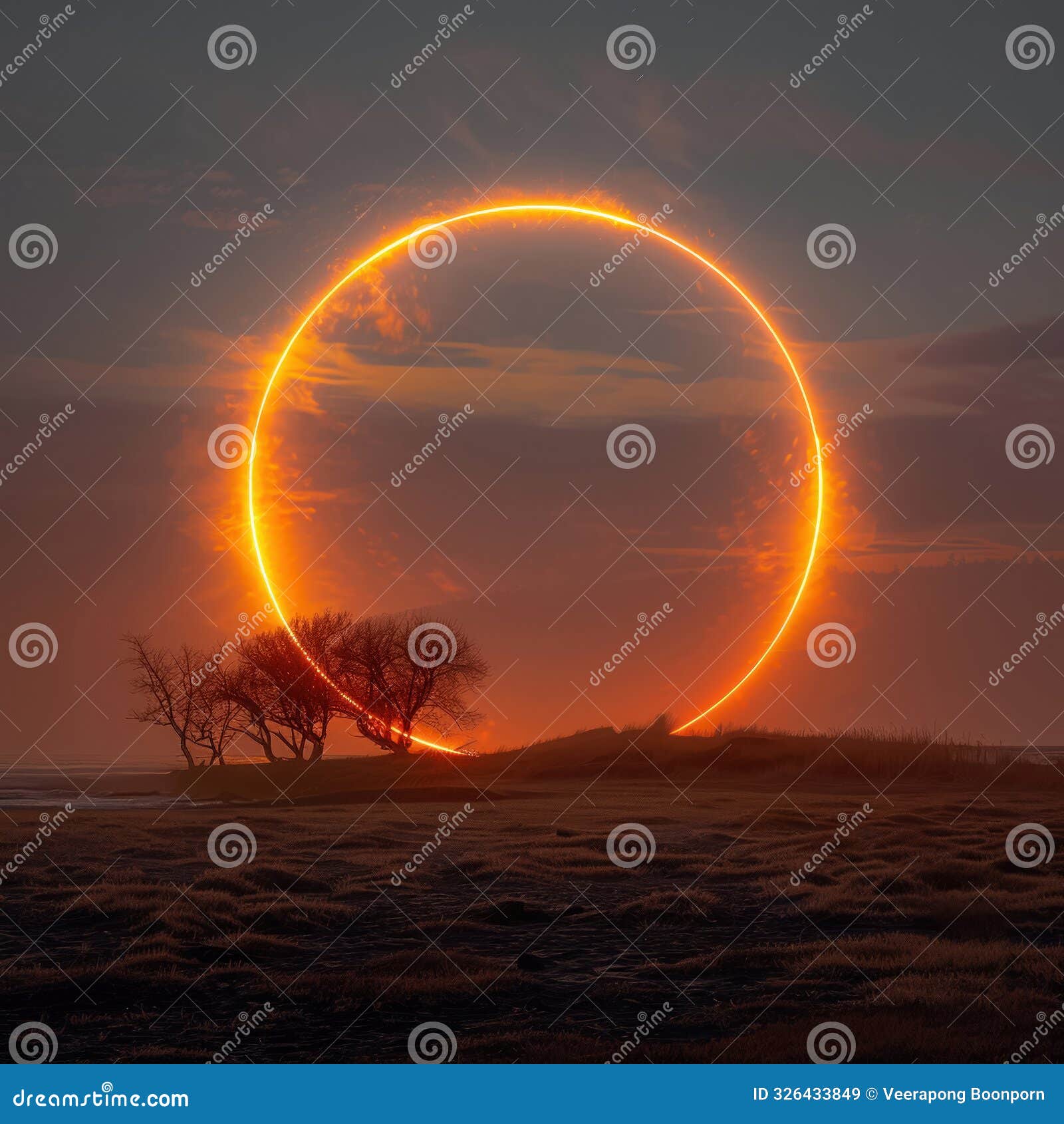 Solar Eclipse a Cosmic Ballet As the Moon Passes between the Earth and ...