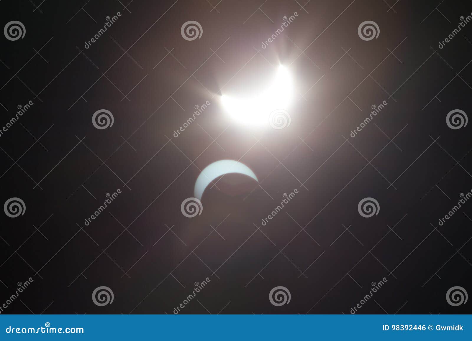 Solar Eclipse Dallas Texas stock photo. Image of dallas - 98392446