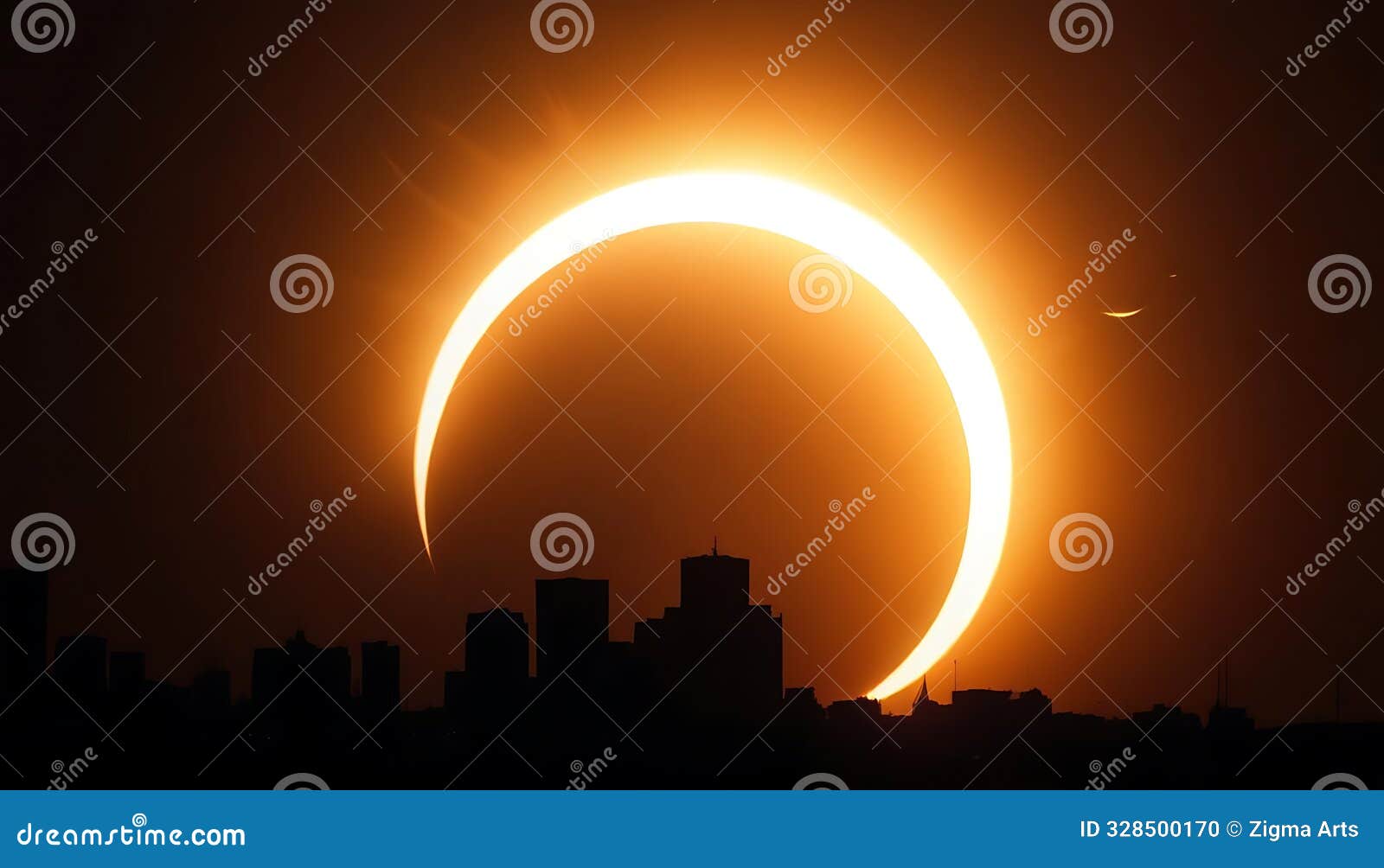 Solar Eclipse Full Moon is an Astronomical Phenomenon. Realistic ...