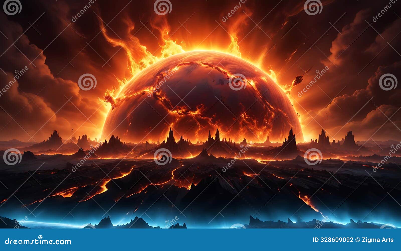 Solar Eclipse Full Moon is an Astronomical Phenomenon. Realistic ...