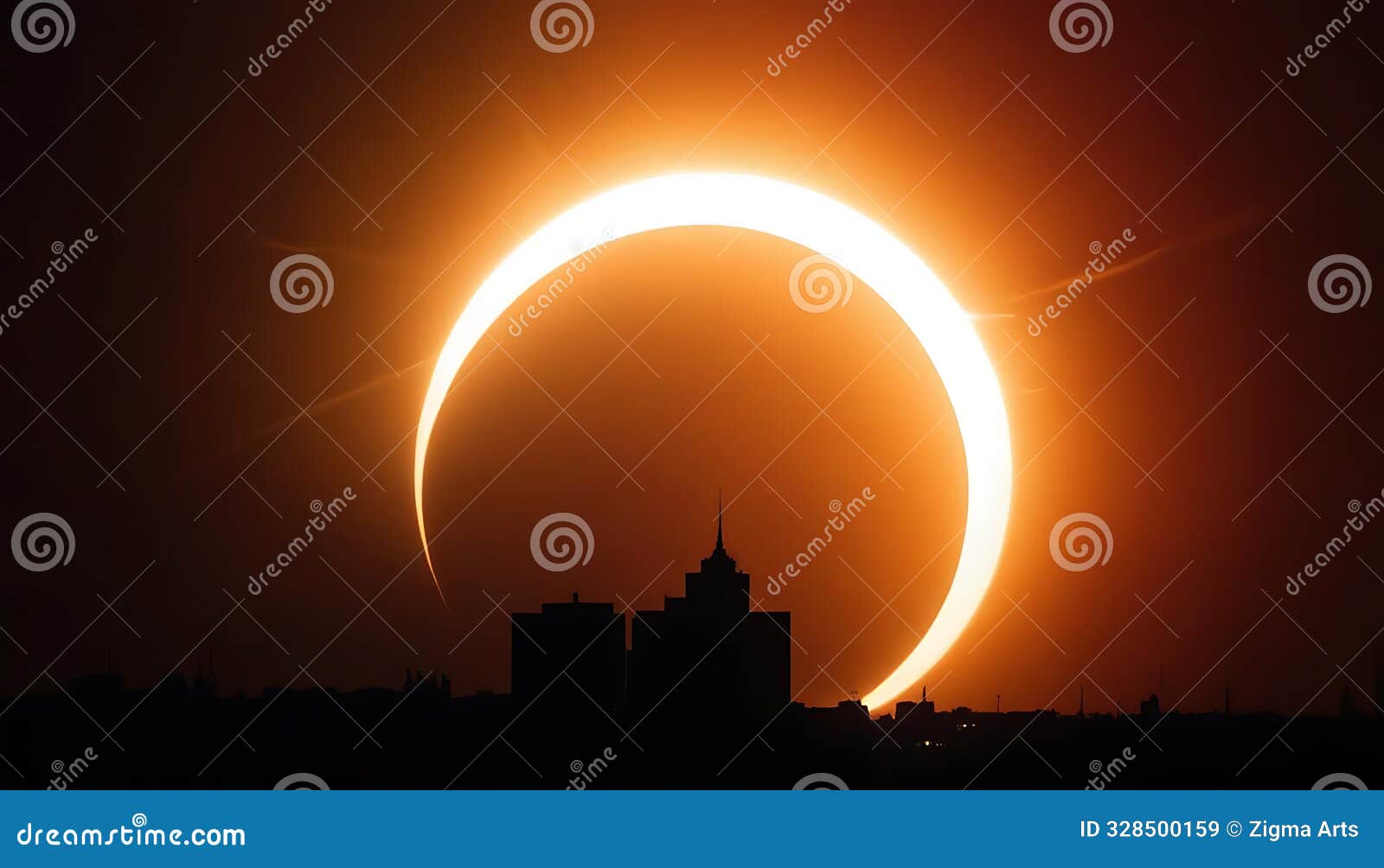 Solar Eclipse Full Moon is an Astronomical Phenomenon. Realistic ...
