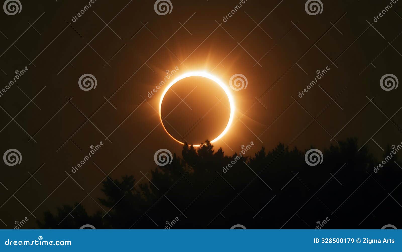 Solar Eclipse Full Moon is an Astronomical Phenomenon. Realistic ...