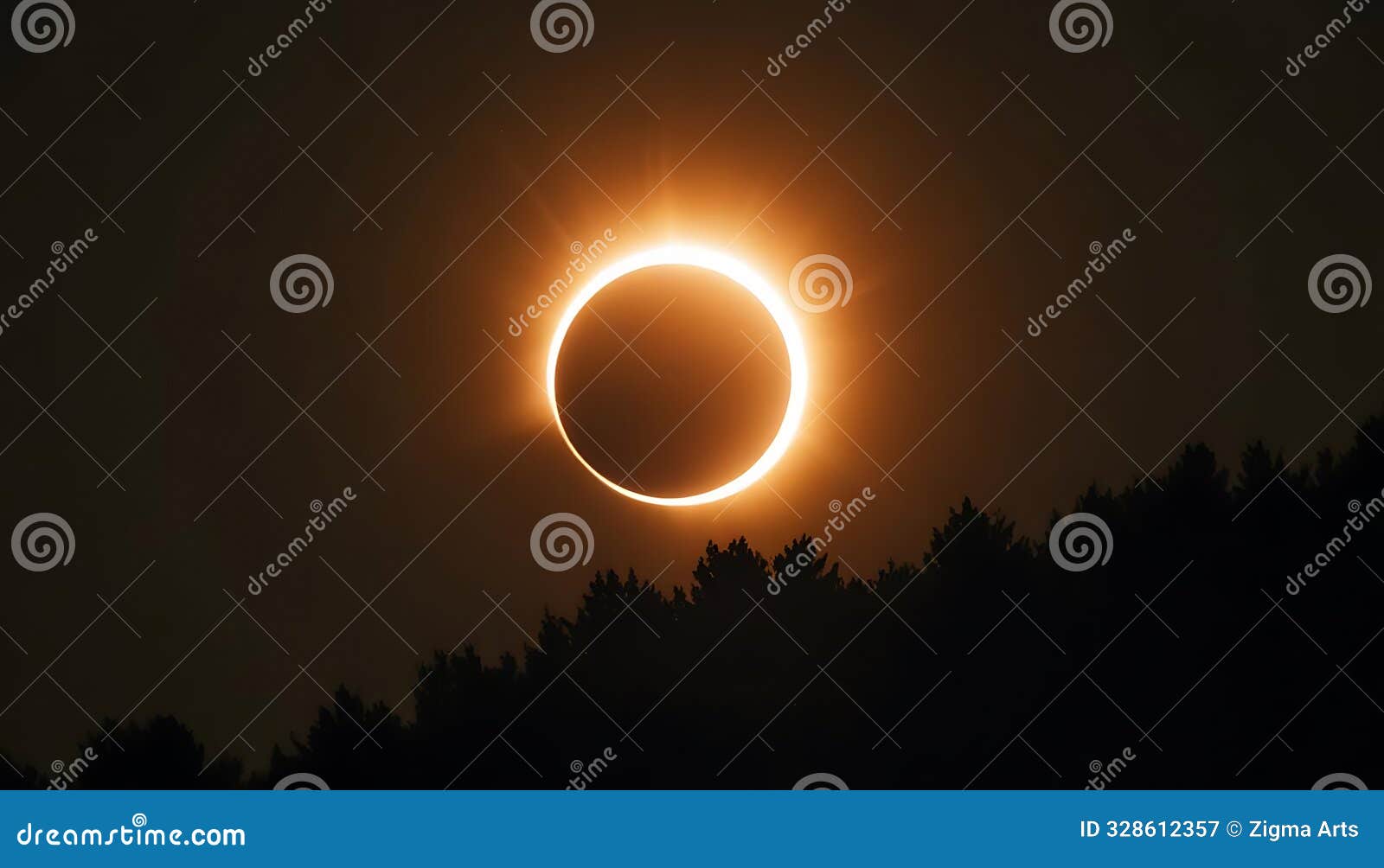 Solar Eclipse Full Moon is an Astronomical Phenomenon. Realistic ...