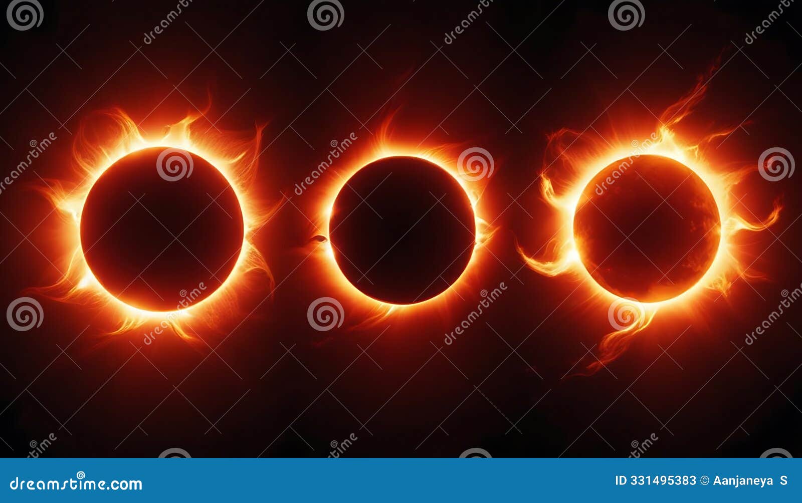 Solar Eclipse Full Moon is an Astronomical Phenomenon. Realistic ...